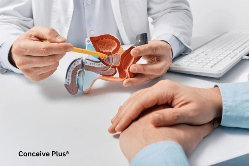 Male Reproductive System Front View Conceive Plus®